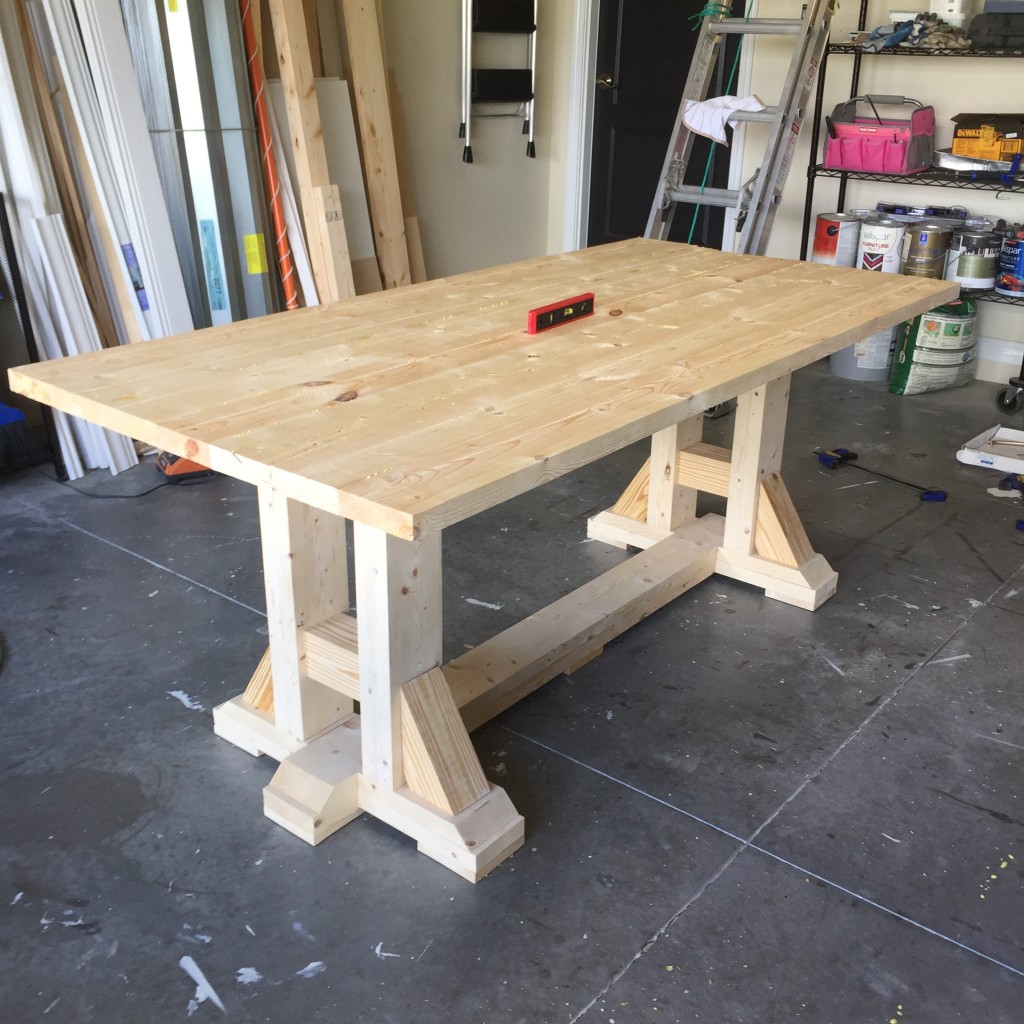 DIY Pottery Barn Breakfast Table - Frills and Drills