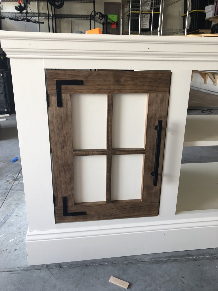 DIY Ballard Designs Inspired Media Stand - Frills and Drills