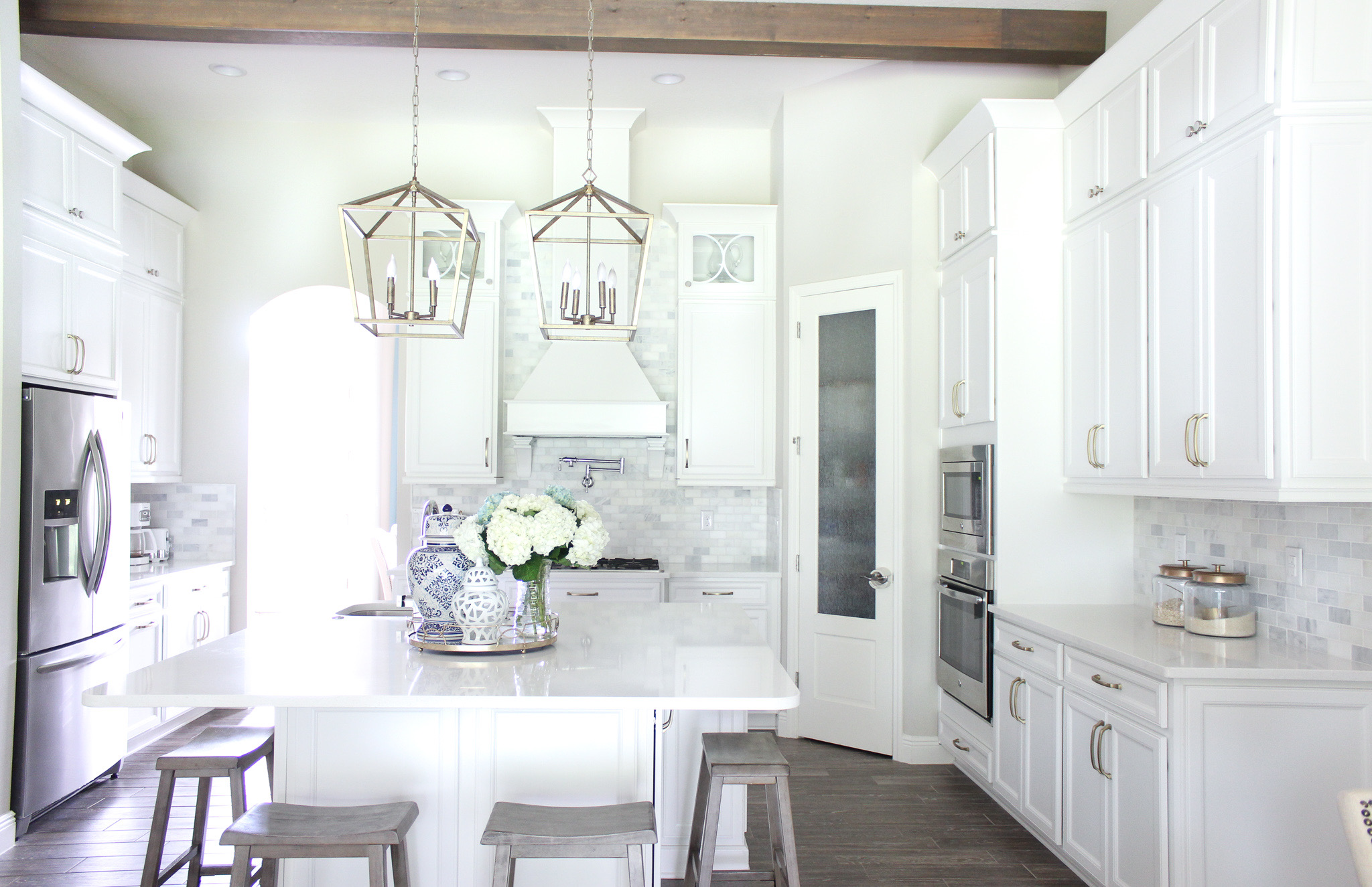 DIY Stacked Kitchen Cabinets - Frills and Drills